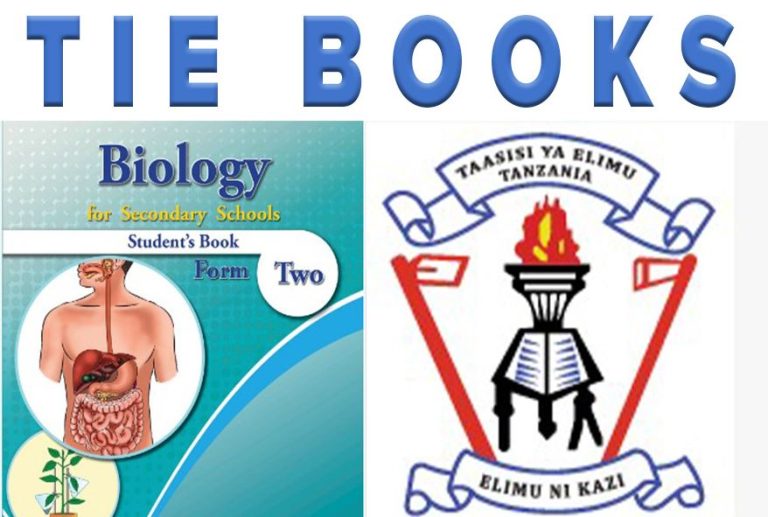 TIE Books For Secondary School Form One To Form Six TIE Books For Secondary School Form One To Form Six
